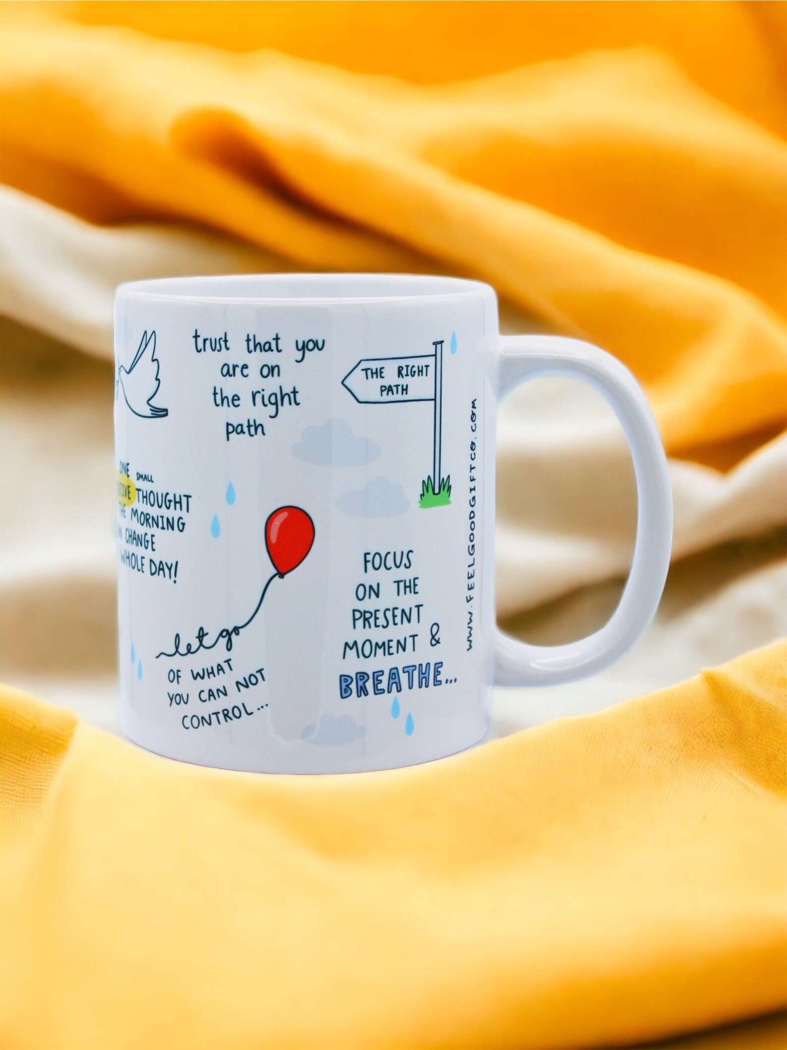 The MINDFUL Morning Mug Mindfulness Gift Law of Attraction Motivational ...