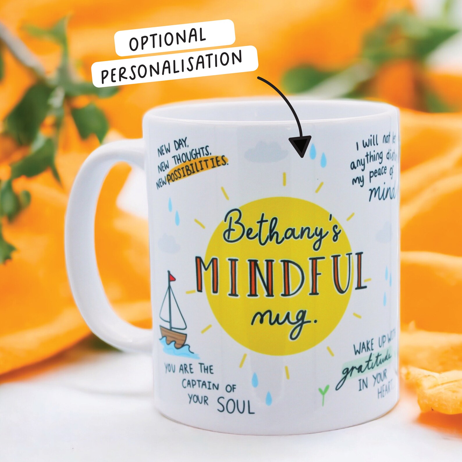 The MINDFUL Morning Mug Mindfulness Gift Law of Attraction Motivational ...