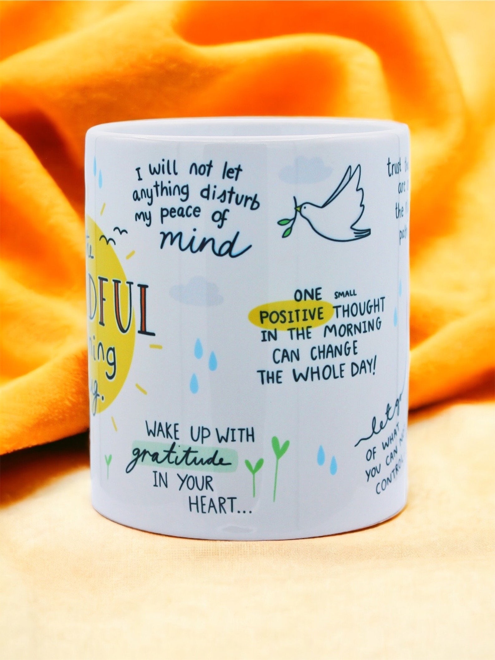 The MINDFUL Morning Mug Mindfulness Gift Law of Attraction Motivational ...