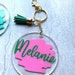 Personalized Acrylic Keychain Paint Splash Keychain Brush Stroke ...