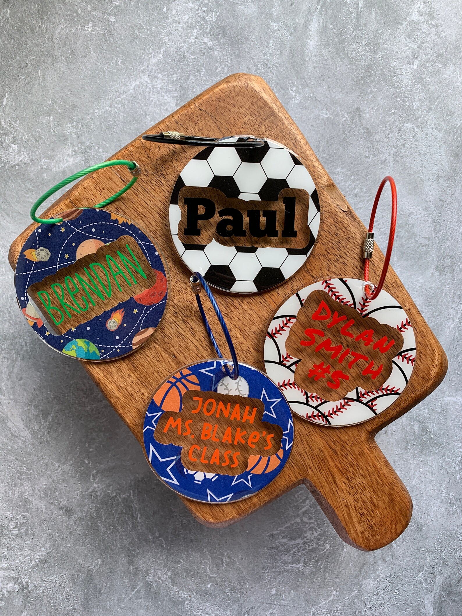 Bag Tag for Kids Sports Bag Tag Backpack Name Tag - Etsy