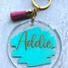 Personalized Acrylic Keychain Paint Splash Keychain Brush Stroke ...
