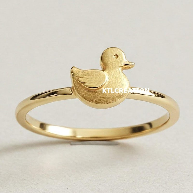 Duck Band Ring - Etsy