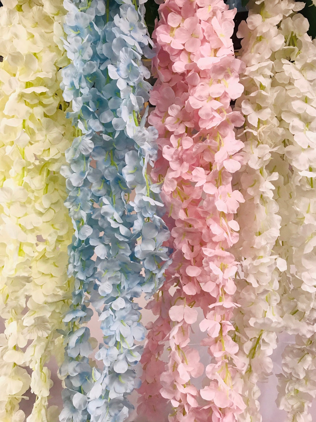 1 Bunch Artificial Garland Flowers, Artificial Colorful Flower Garland ...
