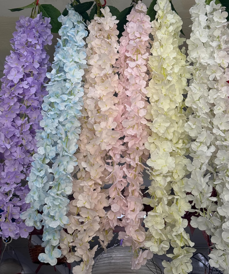 Hydrangea, Artificial Garland Flowers, Hydrangea Flower Garland ...