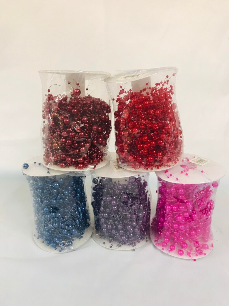 Pearl String Pearl Beaded Garland Pearl Floating in Vase - Etsy