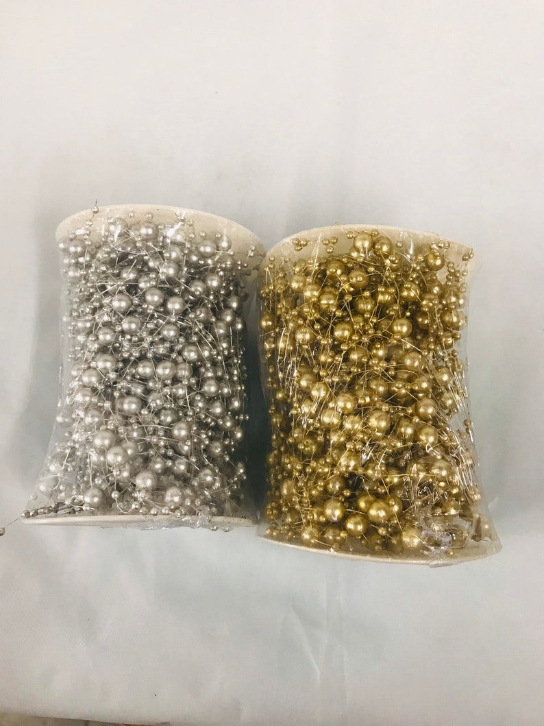 Pearl String Pearl Beaded Garland Pearl Floating in Vase - Etsy