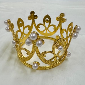 6 Pieces Metal Crown, Gold Metal Crown for Decoration, Crown for ...