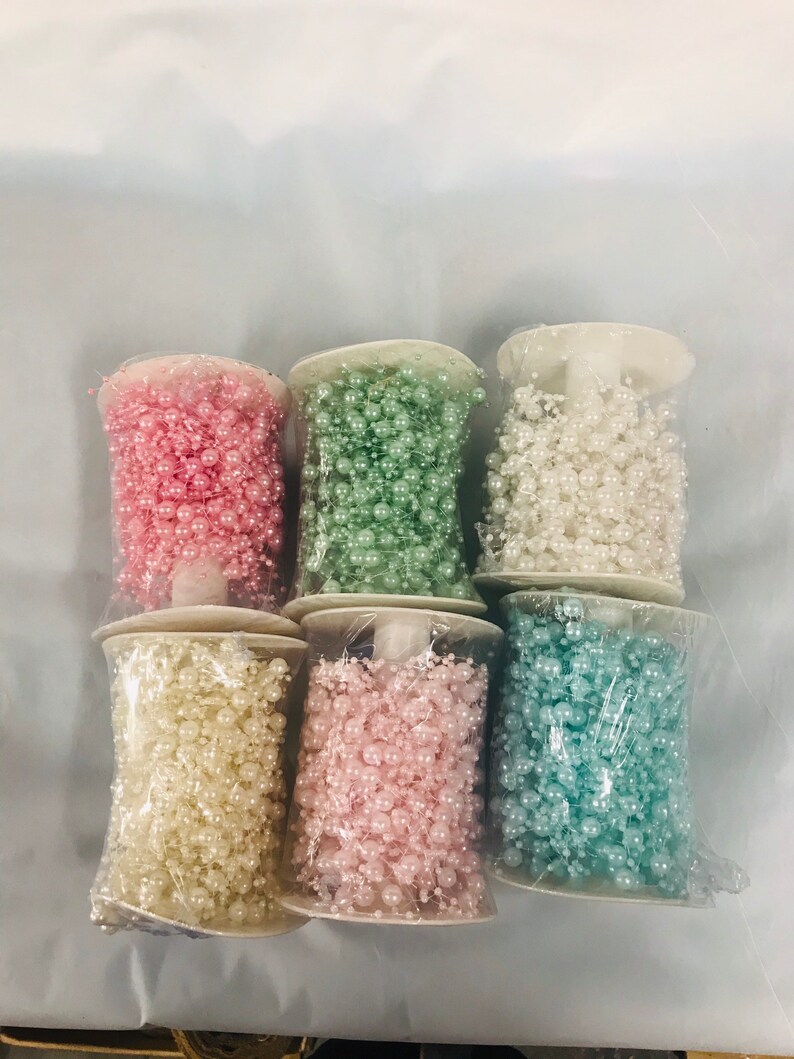 Pearl String Pearl Beaded Garland Pearl Floating in Vase - Etsy