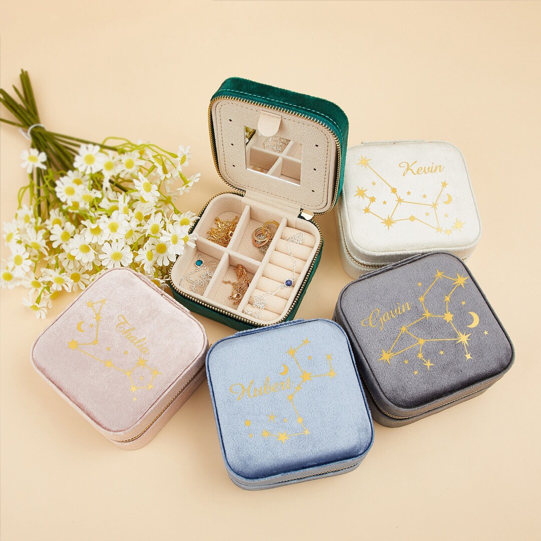 Zodiac Sign Jewellery Box, Star Sign Jewellery Box, Birthday Gift for ...