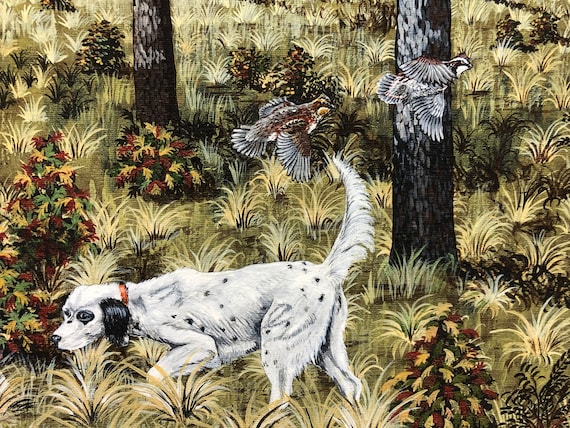 Art Print Flushing Quail Covey Artwork Dog Wall Art Hunting | Etsy