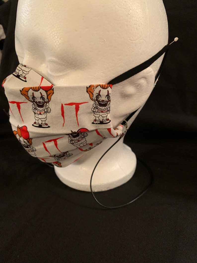 It Pennywise Face Masks red balloon float down here FAST | Etsy