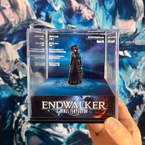 FFXIV CUSTOM CHARACTER Diorama - Final Fantasy 14 - 3D Game Cube ...