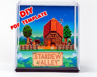 CUSTOMIZABLE Stardew Valley 3D Cube Diorama - Etsy