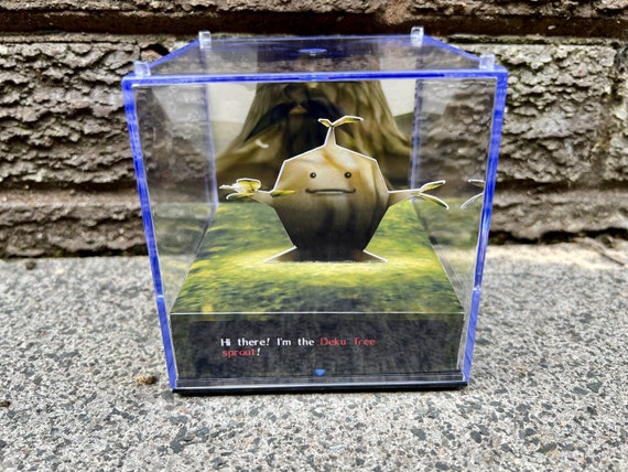 DEKU SPROUT Zelda Ocarina of Time 3D Game Cube Diorama - Etsy UK
