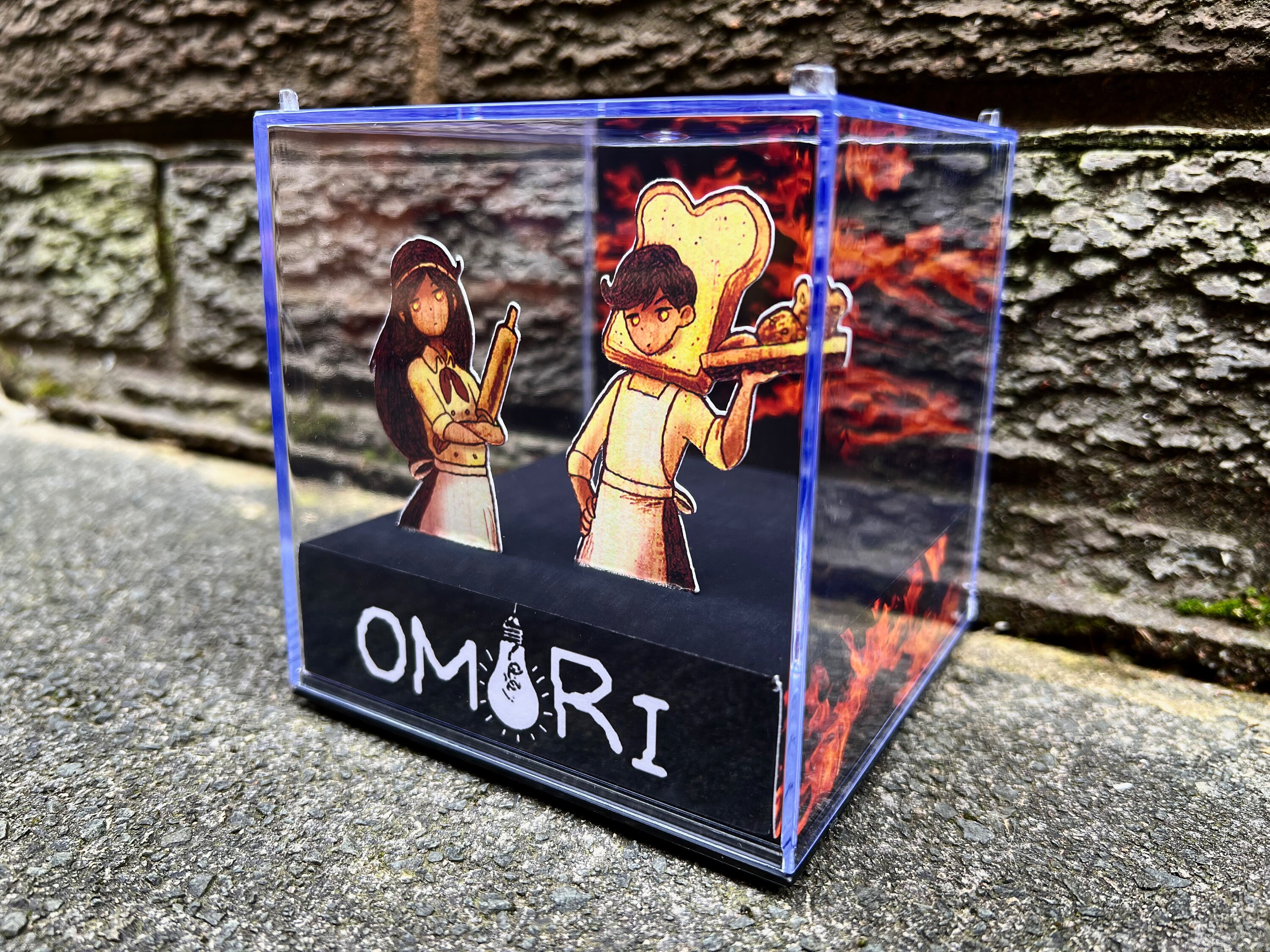OMORI Unbread Twins 3D Game Cube Diorama - Etsy