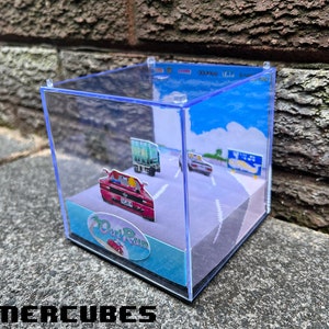 Outrun DIY Template Make Your Own 3D Game Cube Papercraft Diorama ...