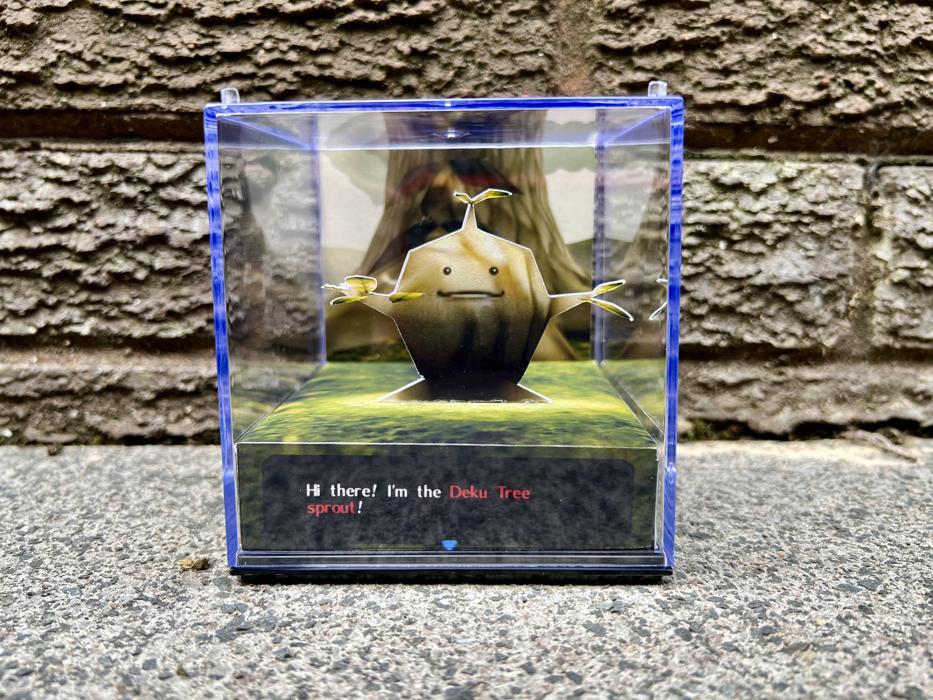 DEKU SPROUT Zelda Ocarina of Time 3D Game Cube Diorama - Etsy