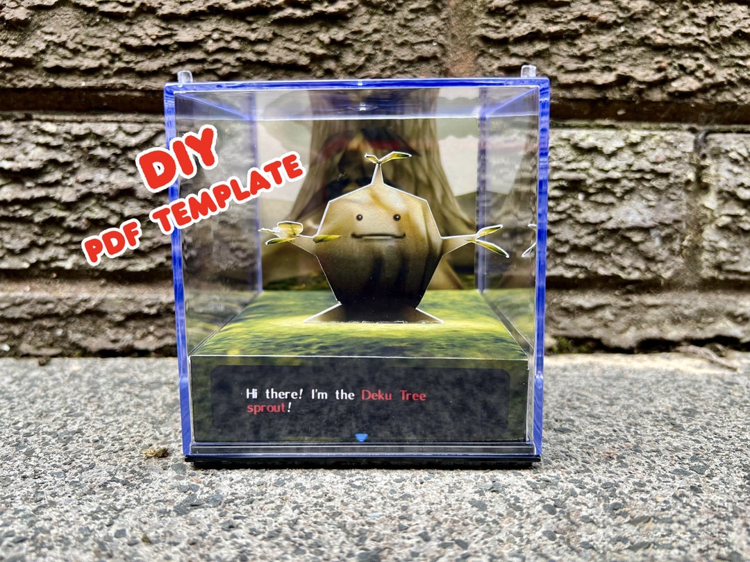 ZELDA DEKU SPROUT - Diy Template - Make Your Own 3D Game Cube ...