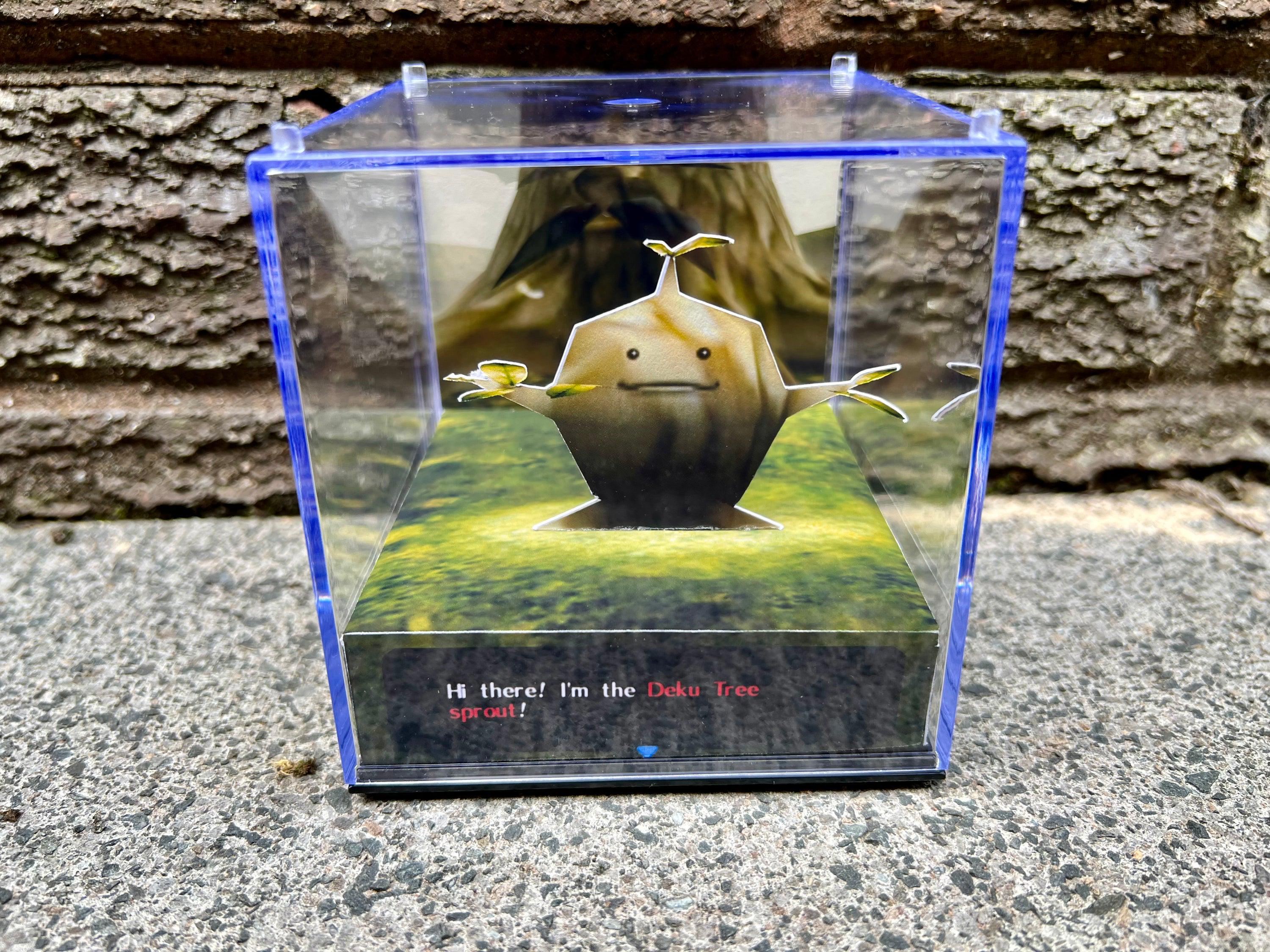 DEKU SPROUT - Zelda Ocarina of Time - 3D Game Cube Diorama - Etsy