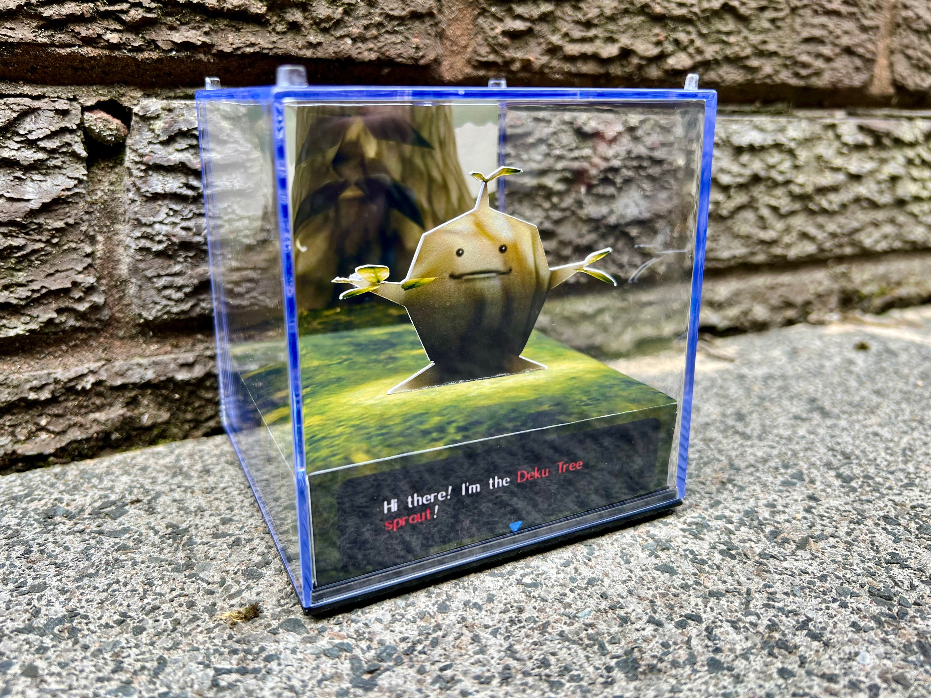 DEKU SPROUT Zelda Ocarina of Time 3D Game Cube Diorama - Etsy