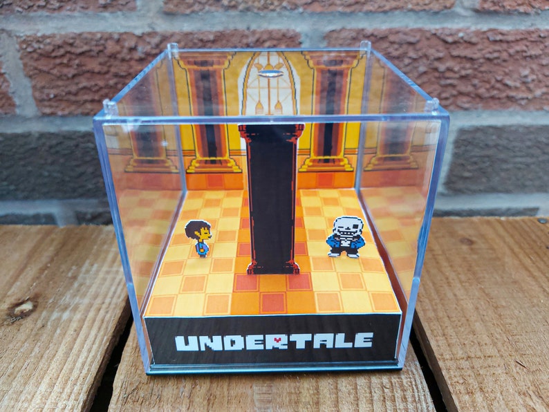 UNDERTALE Último Corredor 3D Game Cube Diorama - Etsy España