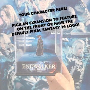 FFXIV CUSTOM CHARACTER Diorama - Final Fantasy 14 - 3D Game Cube ...