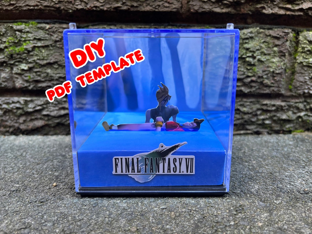 FF7 Cloud & Aerith - DIY Template - Make Your Own 3D Game Cube ...