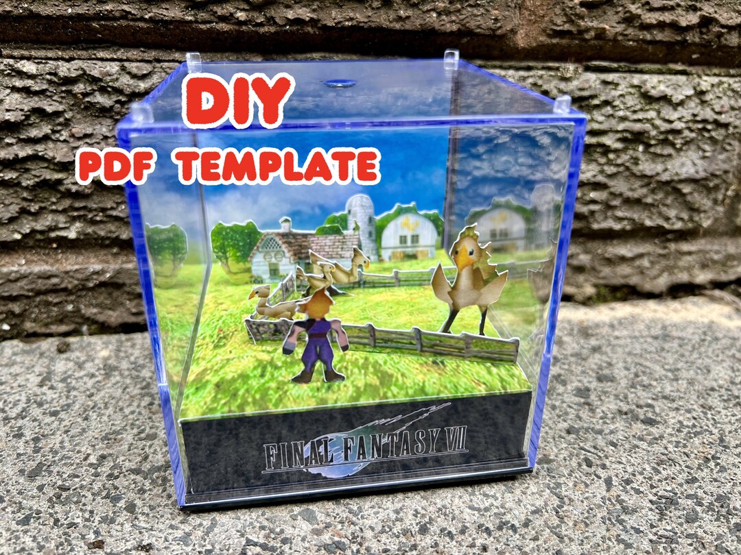 CHOCOBO FARM - DIY Template - Make Your Own 3D Game Cube Papercraft ...