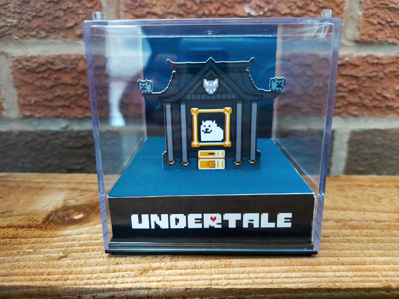 UNDERTALE the Dog Shrine 3D Game Cube Diorama - Etsy