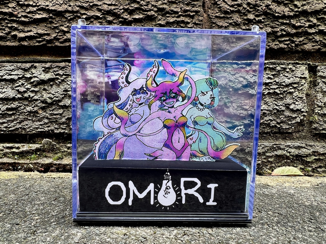 OMORI Slime Girls 3D Game Cube Diorama - Etsy
