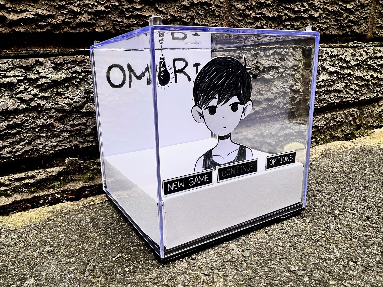 OMORI Game Start 3D Game Cube Diorama - Etsy