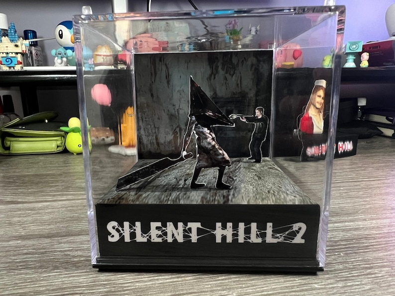 Silent Hill 2 - Pyramid Head Boss - 3D Game Cube Diorama - Etsy