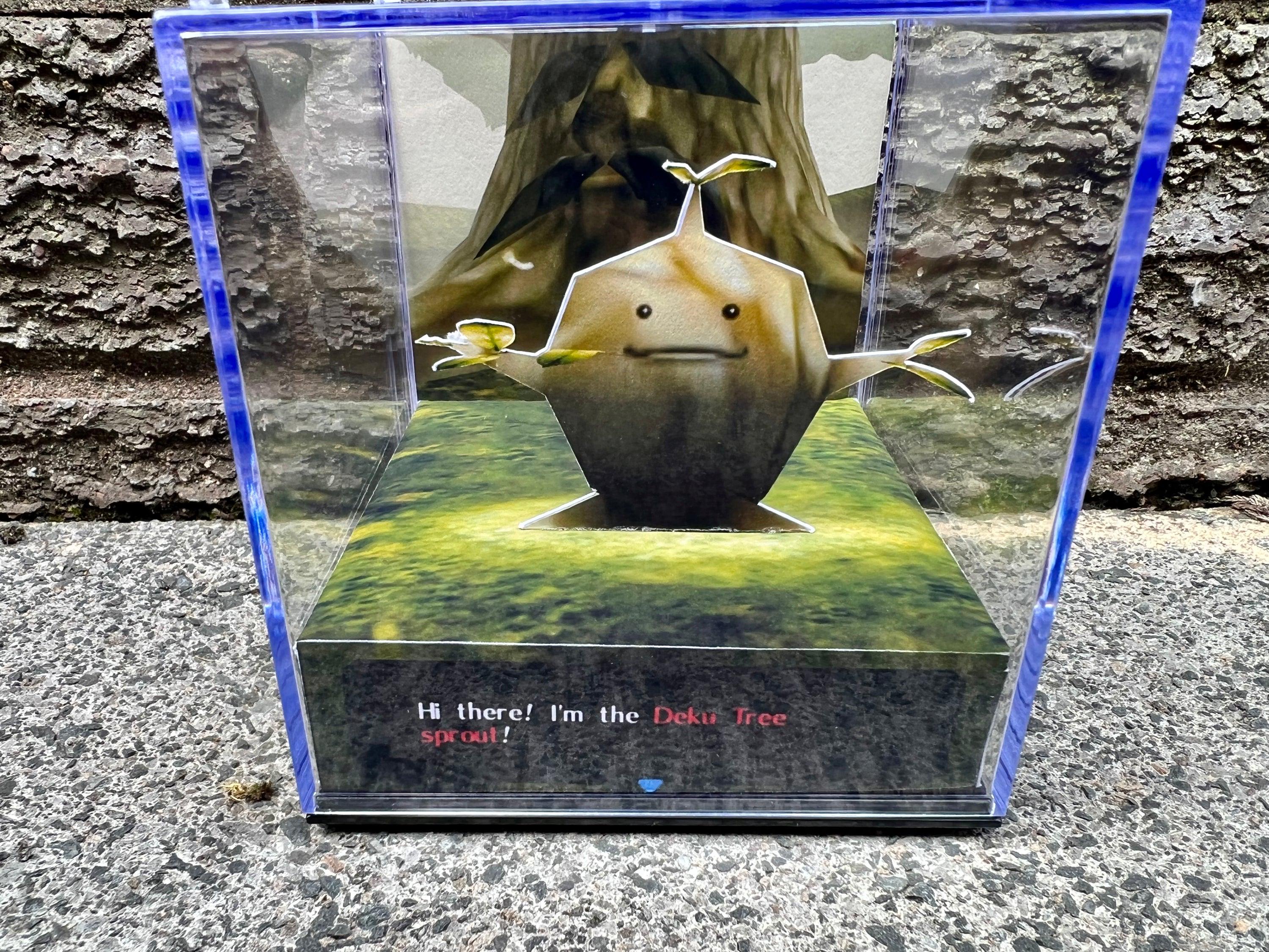 DEKU SPROUT - Zelda Ocarina of Time - 3D Game Cube Diorama - Etsy