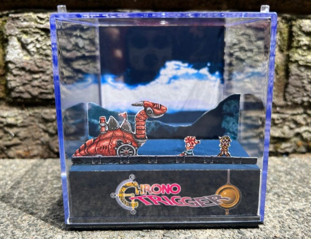 CHRONO TRIGGER - Dragon Tank Battle - 3D Game Cube Diorama - Etsy