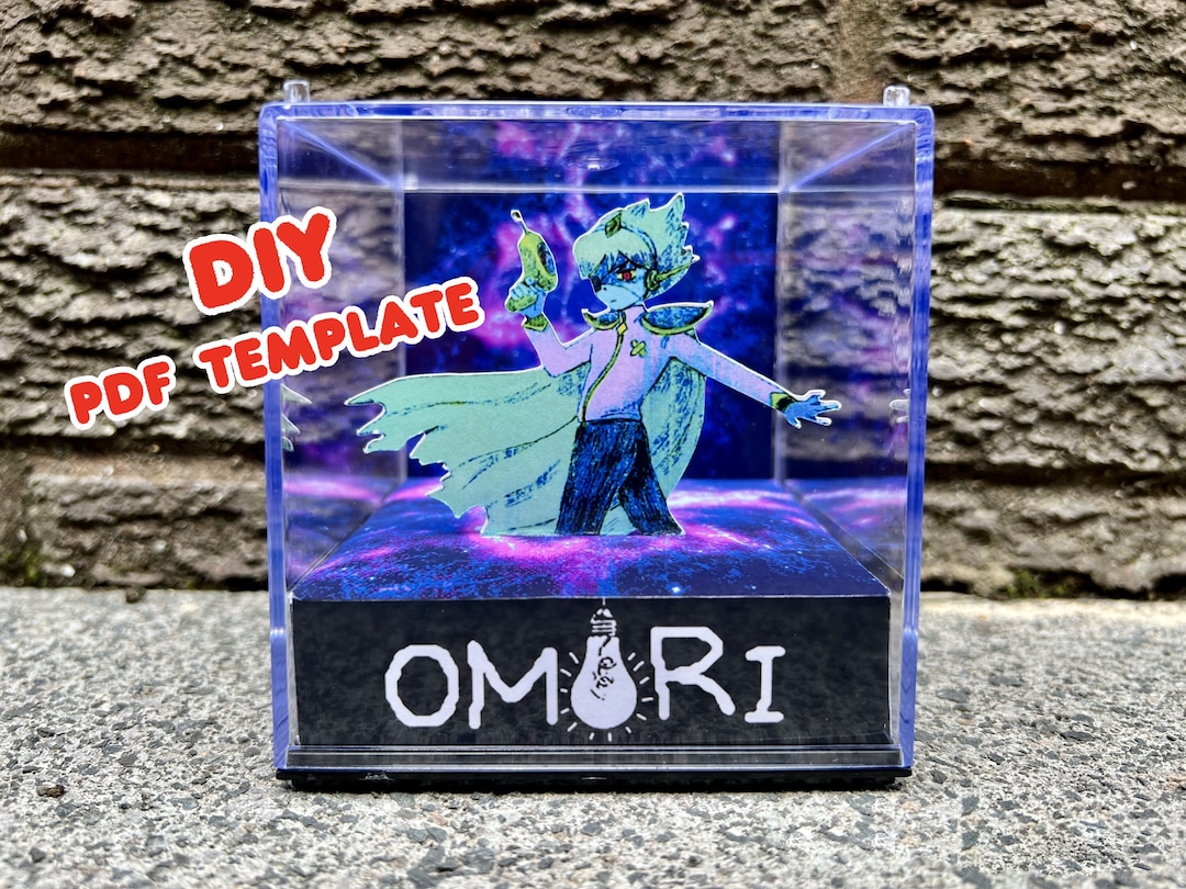 OMORI - Space Boyfriend - DIY Template - Make Your Own 3D Game Cube ...