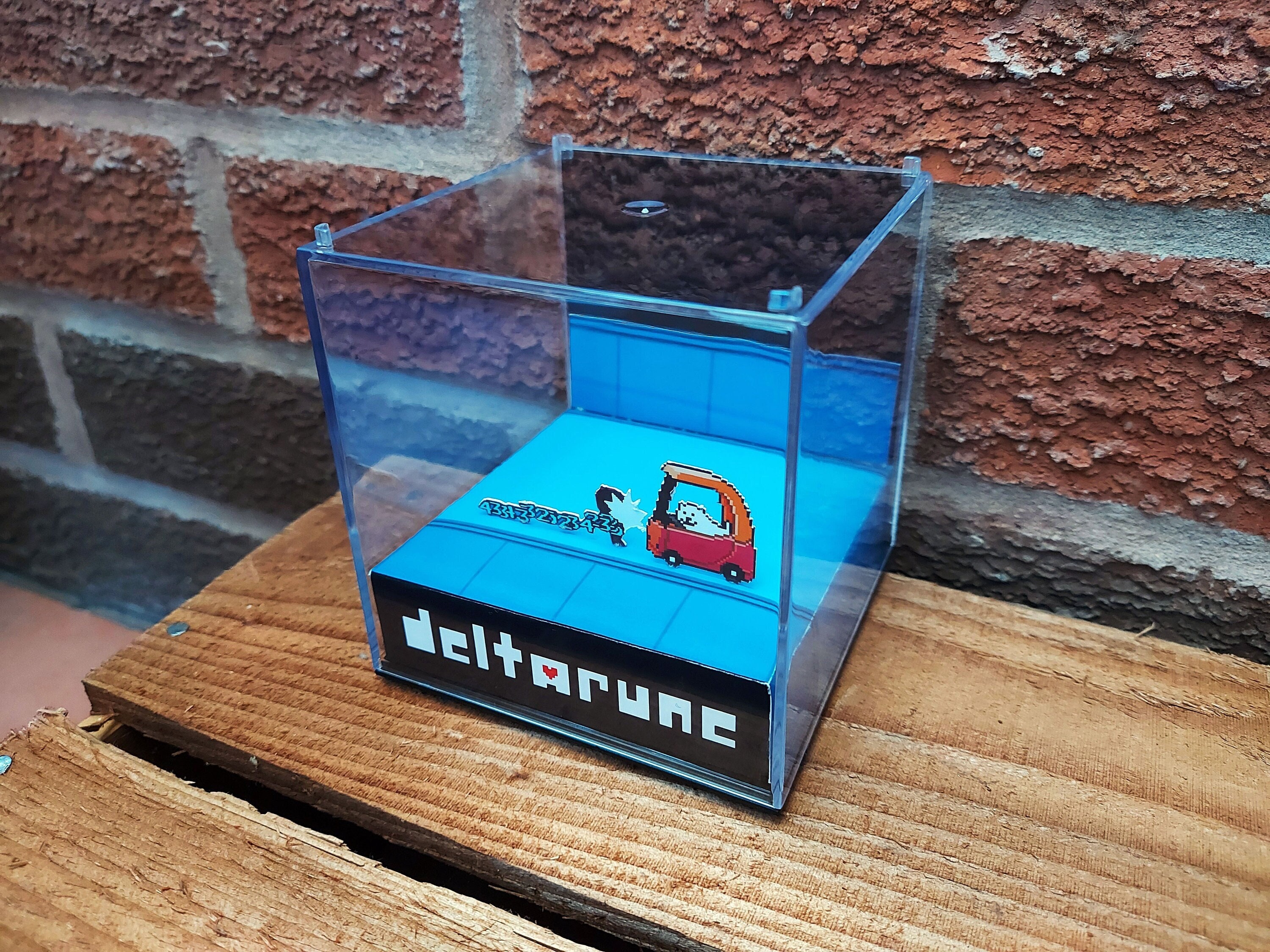 DELTARUNE Dog Car Scene 3D Game Cube Diorama - Etsy UK