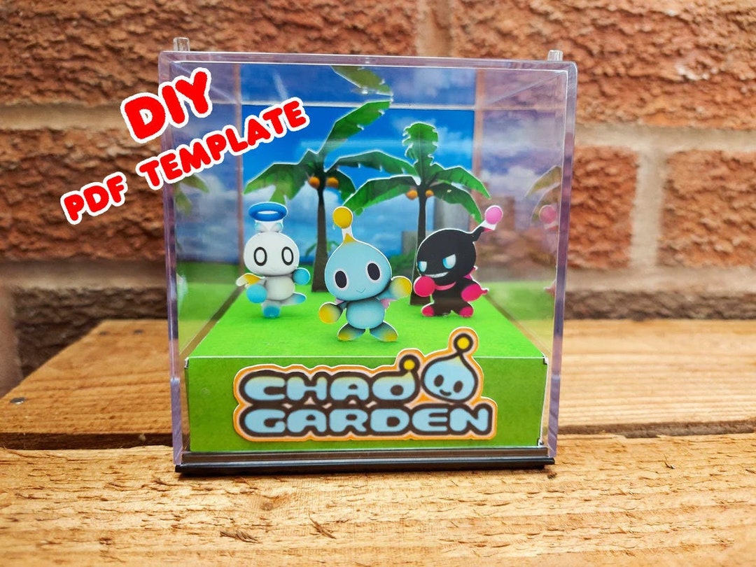Chao Garden DIY Template Make Your Own 3D Game Cube - Etsy