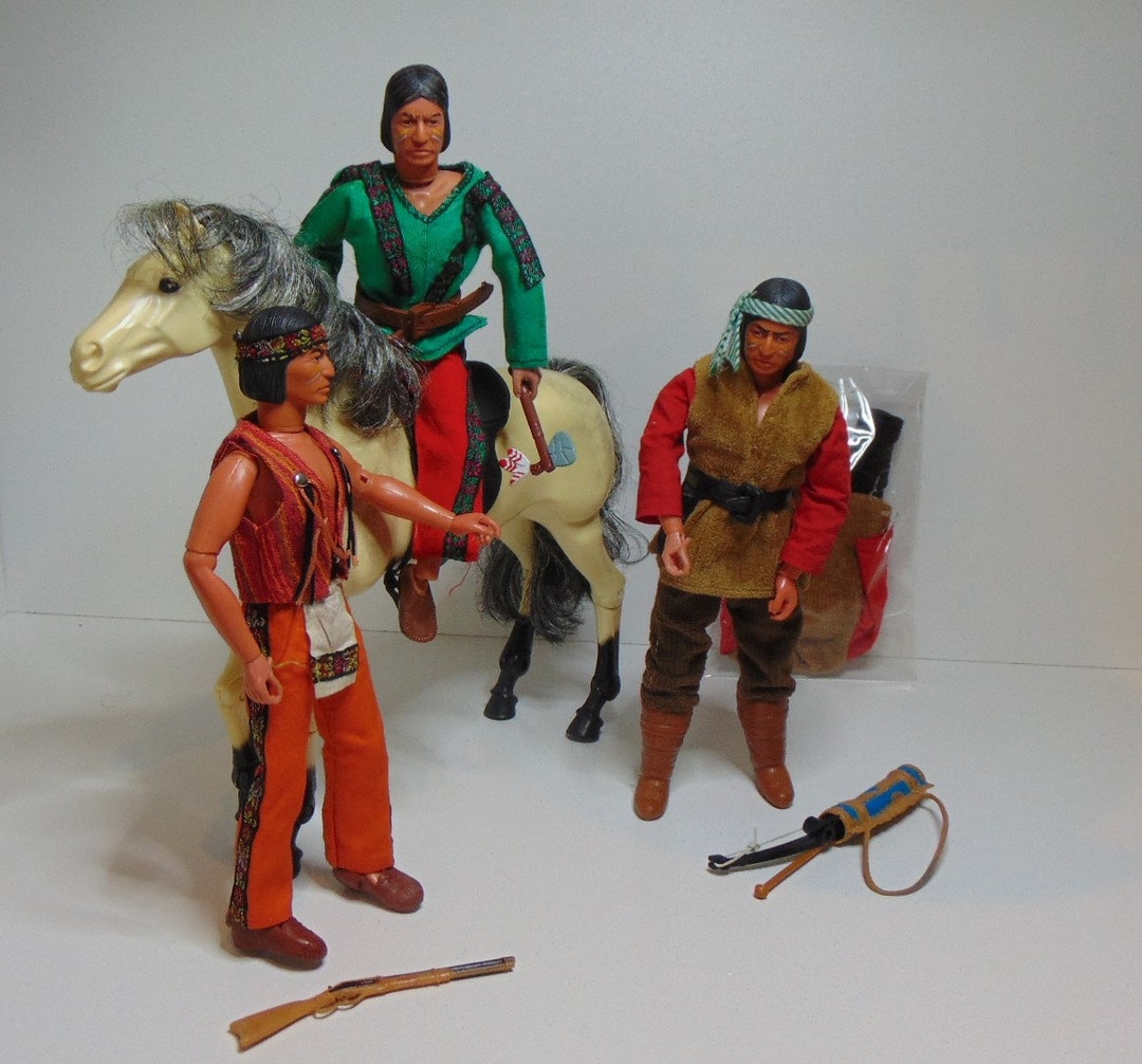 Lone Ranger Set Indians 2x Red Sleeve and 1x Tonto Dolls - Etsy