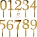 Gold Number Birthday Cake Topper Age Number Sign Gold - Etsy
