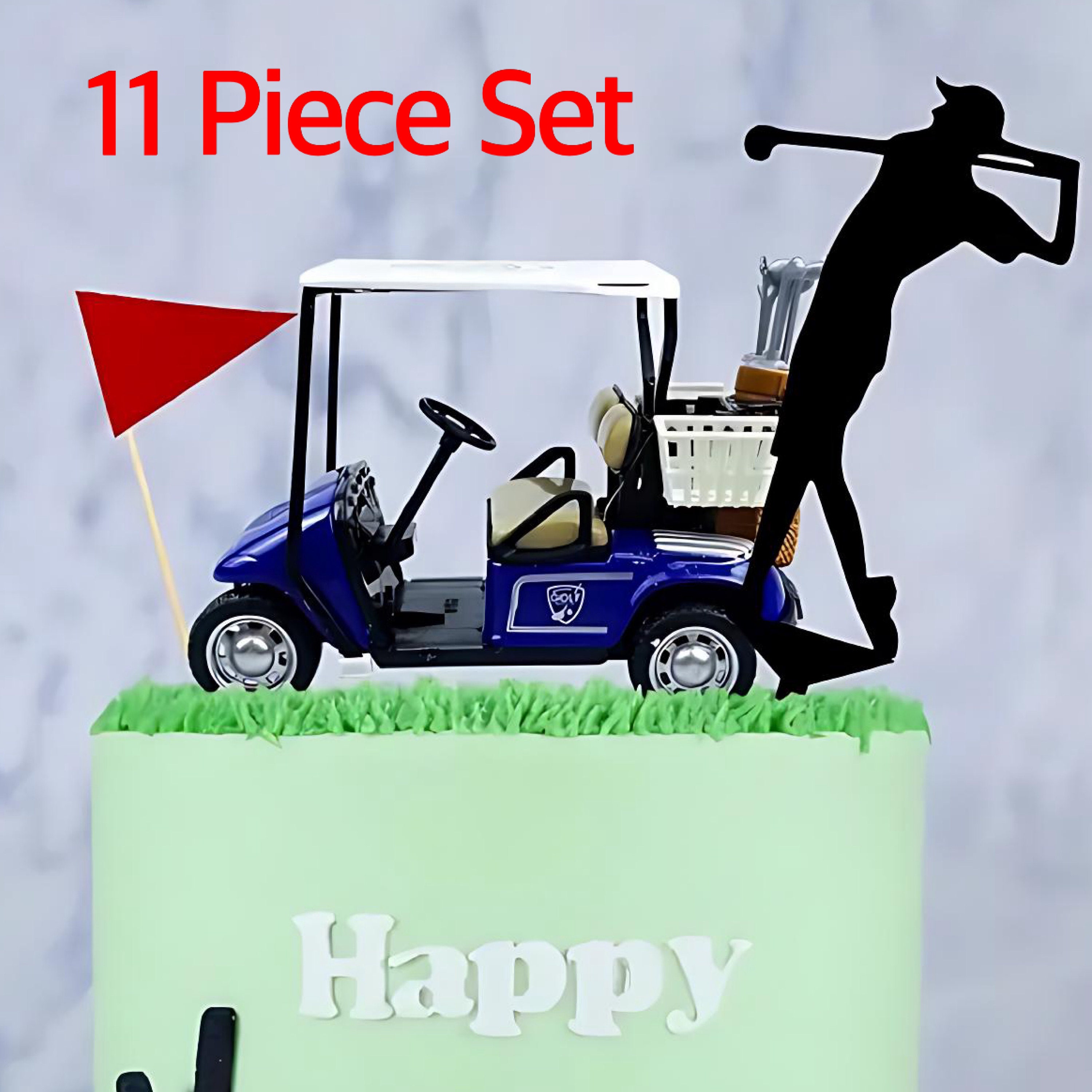 Golf Cake Topper, 11 Piece Set, Golf Cake, Cake Decoration, Cake Topper ...
