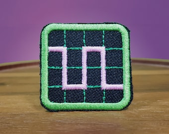 Mini Sine Wave - Iron on - High Quality Shiny Patch. - Etsy