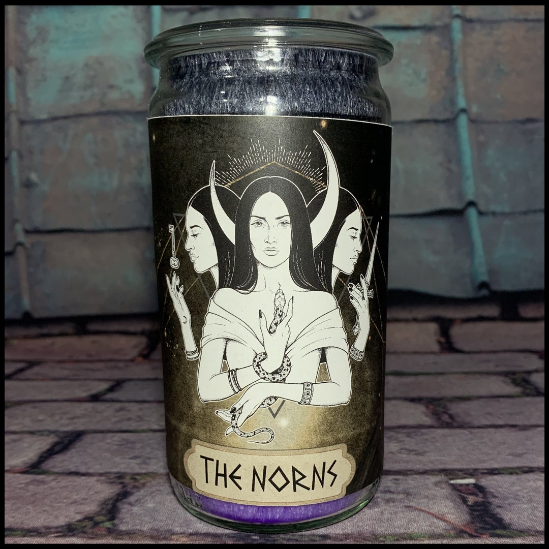 Altar Candle Norns, Moirs, Goddesses of Fate, Ritual Candle, Divination ...