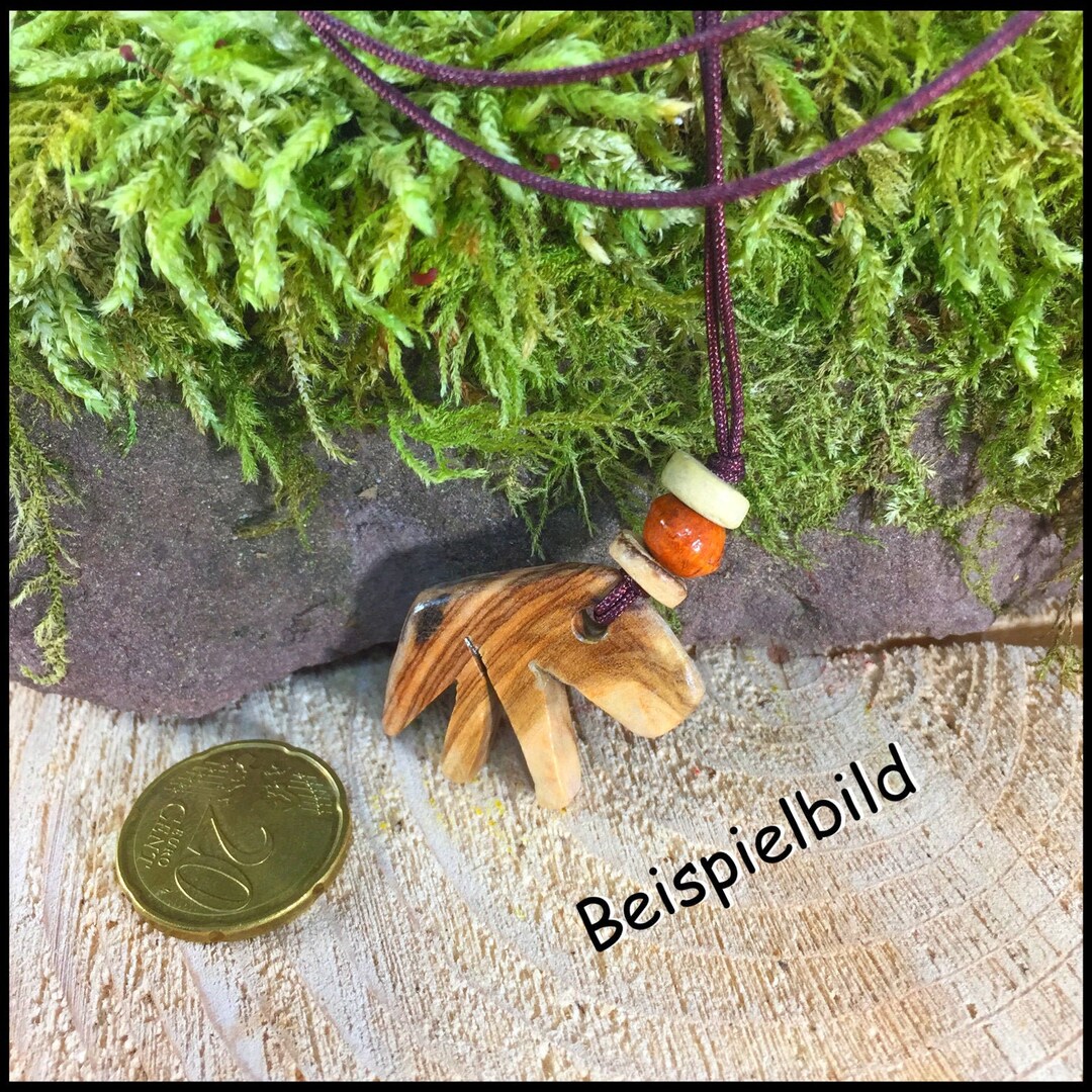Talismán personal, madera de olivo, joyería natural única, hecha en ...