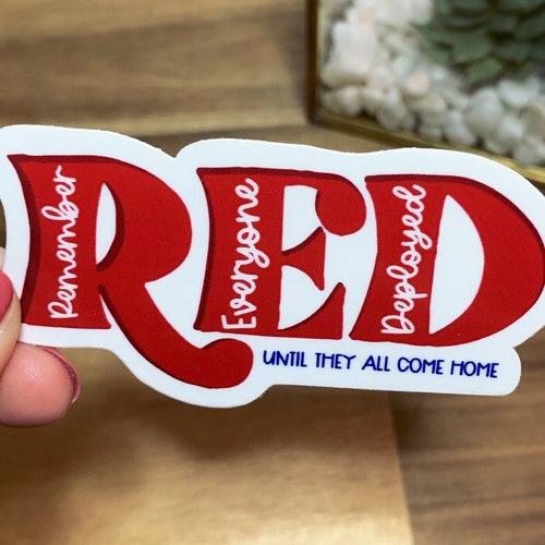 RED FRIDAY STICKER Deployment Gift Support Our Troops - Etsy
