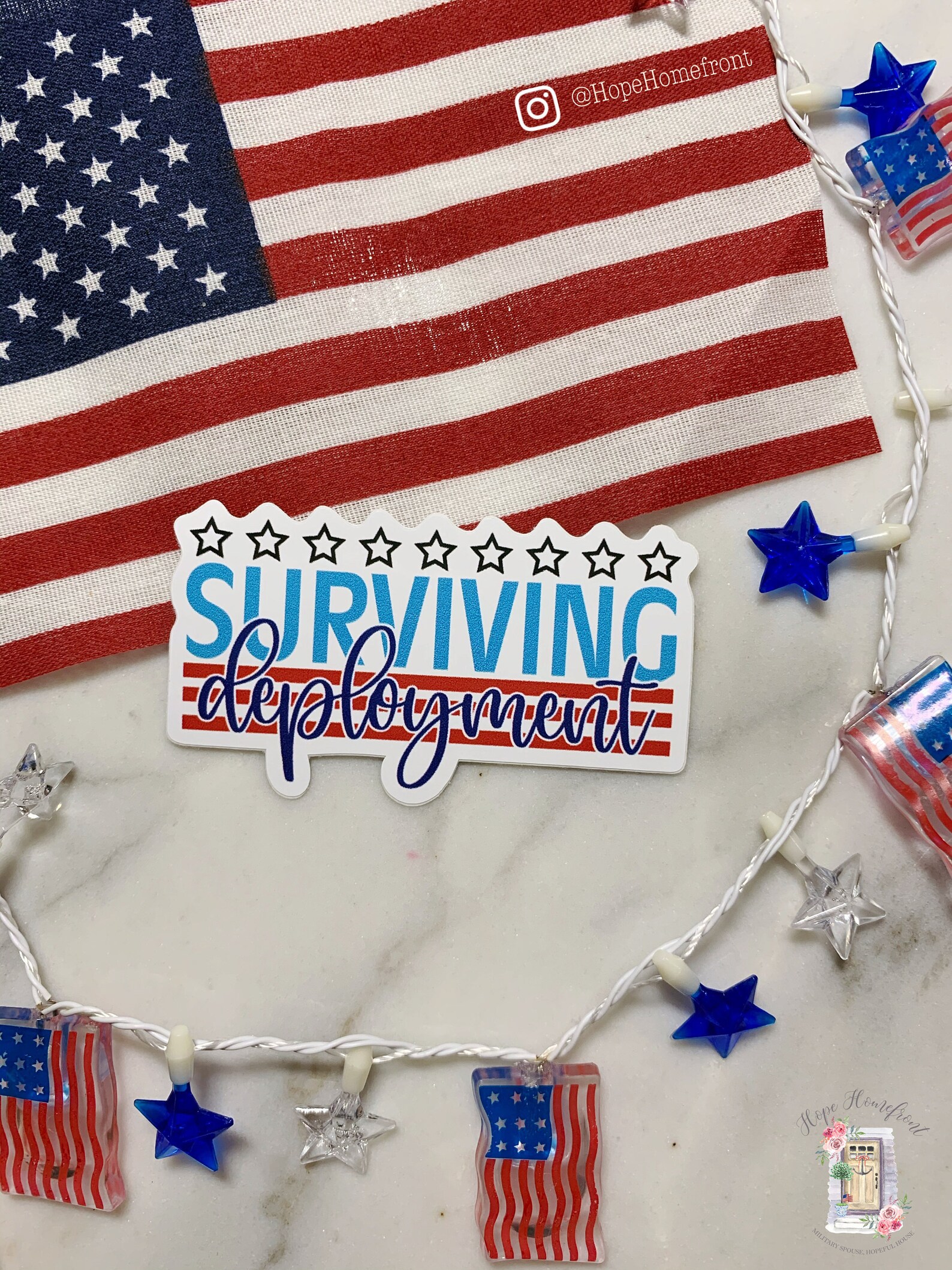 SURVIVING DEPLOYMENT STICKER / Military Spouse / Military Life | Etsy