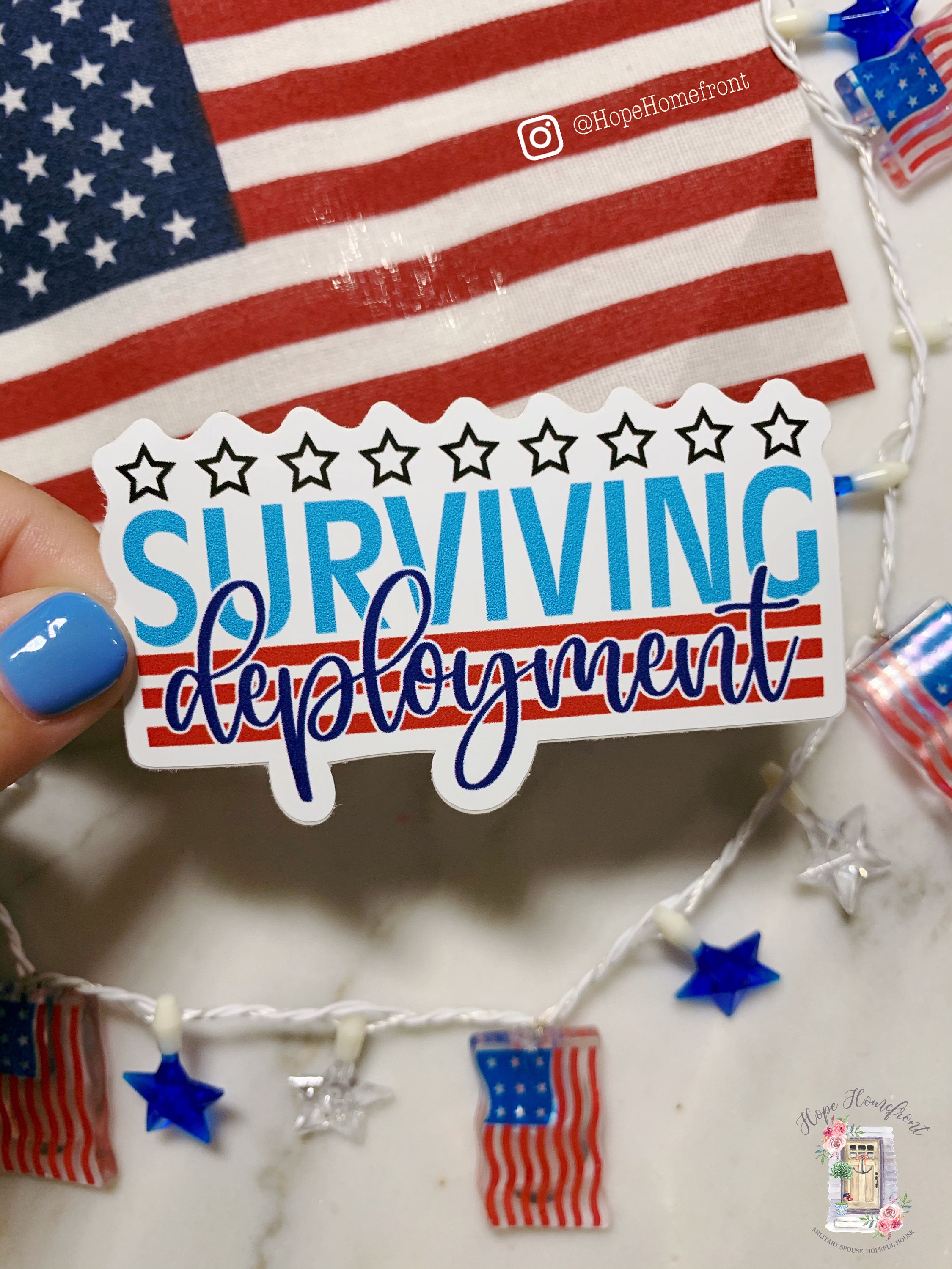 SURVIVING DEPLOYMENT STICKER / Military spouse / Military Life | Etsy
