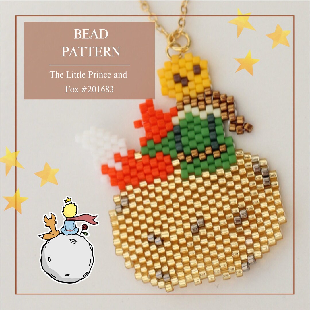 Little Prince and Fox Beading Pattern, Beading Tutorials, Cute Tale ...