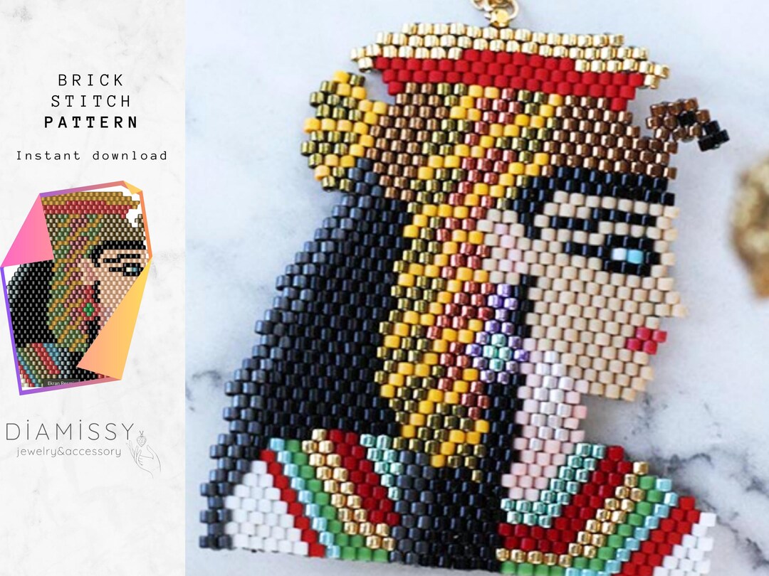 Cleopatra Necklace Pattern – Ancient Egyptian Inspired Miyuki Beading ...