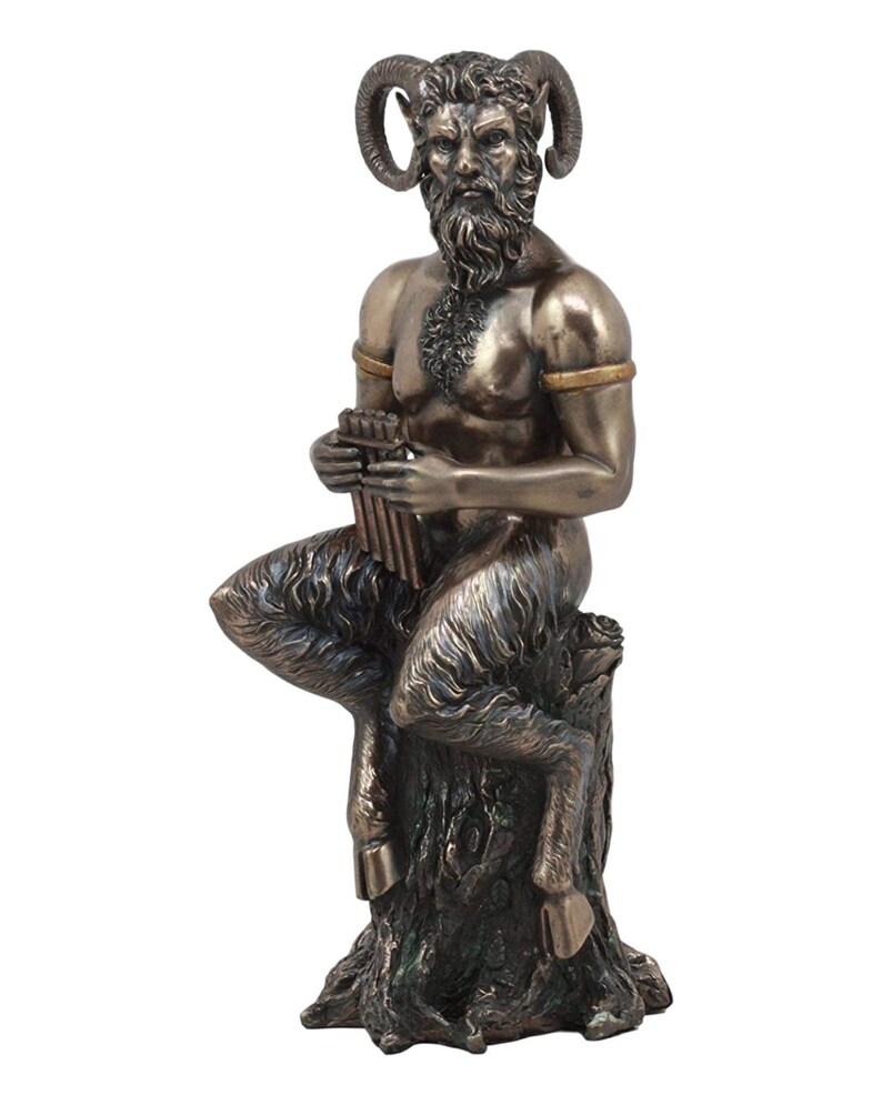 Greek God Pan Statue 9.75Tall Deity Of The Wild Pan | Etsy